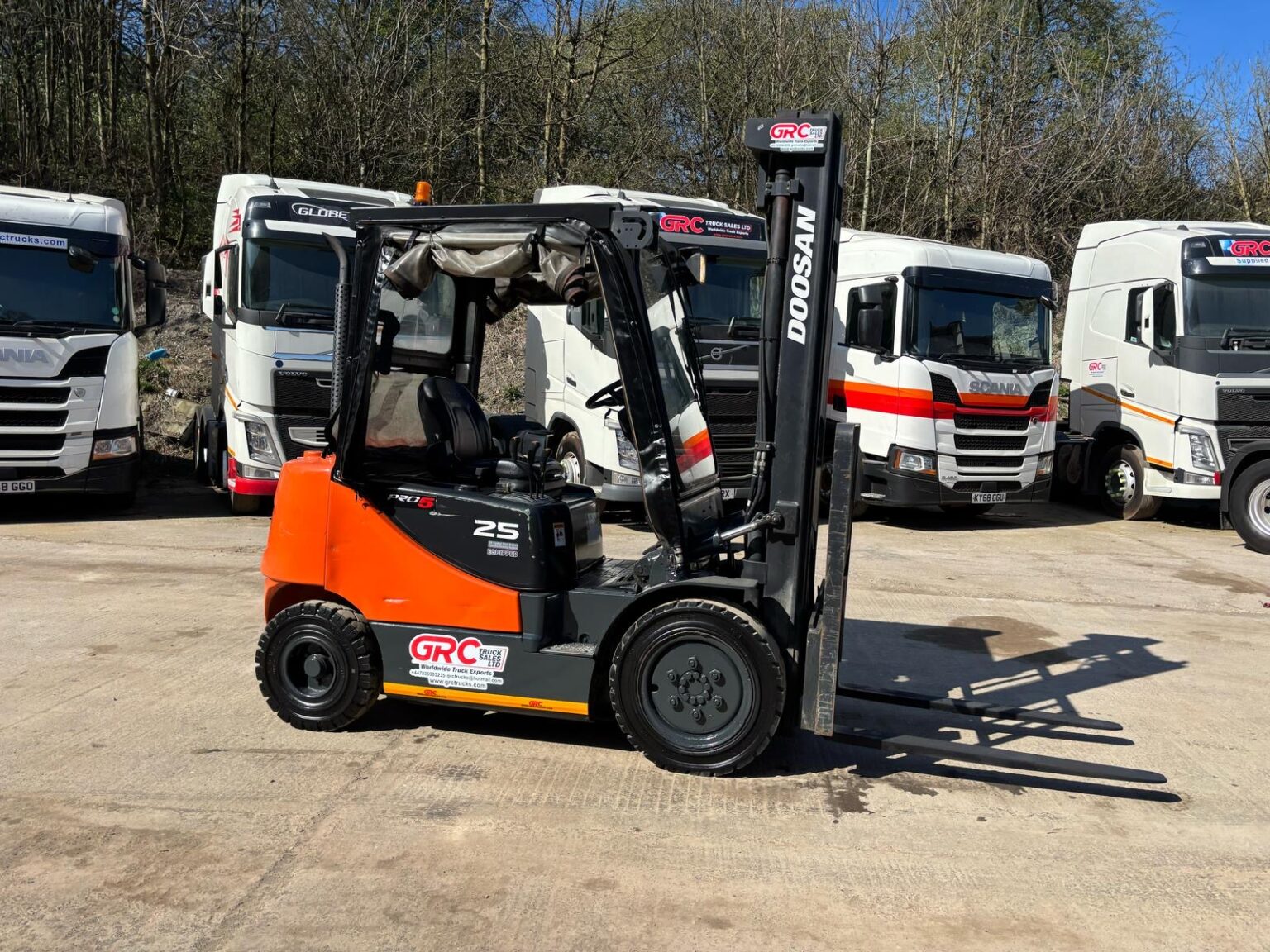 Used 2012 DOOSAN D25S-5 Diesel Forklift For Sale